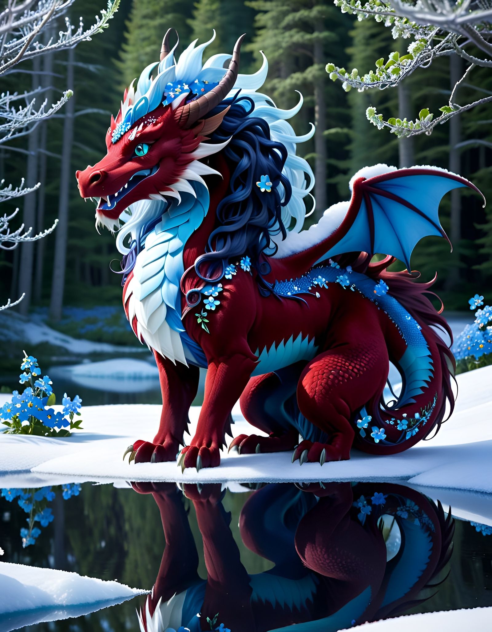 The Spring Dragon - AI Generated Artwork - NightCafe Creator