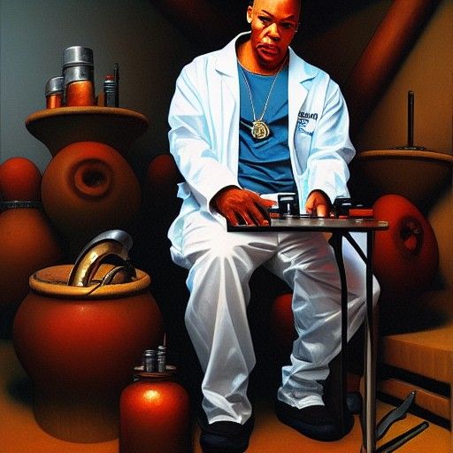 Dr. Dre, human tinker by brom - AI Generated Artwork - NightCafe Creator