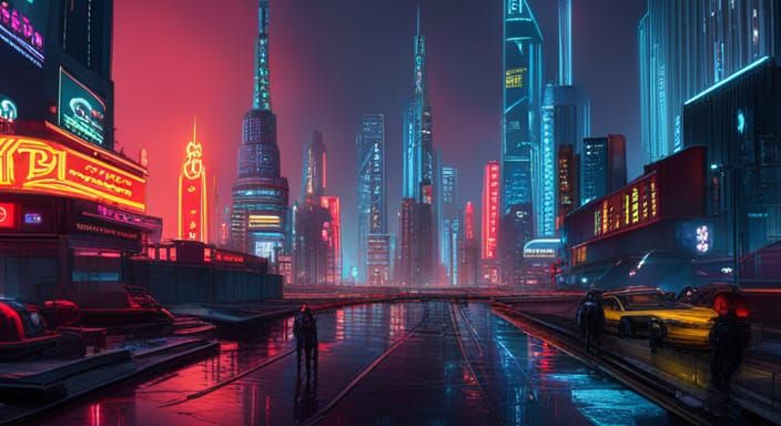 cyber punk city - AI Generated Artwork - NightCafe Creator