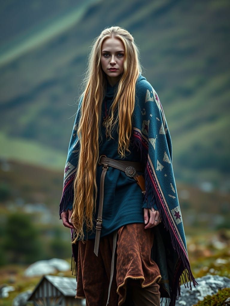 Ethereal Warrior in Native American Futurism - AI Art