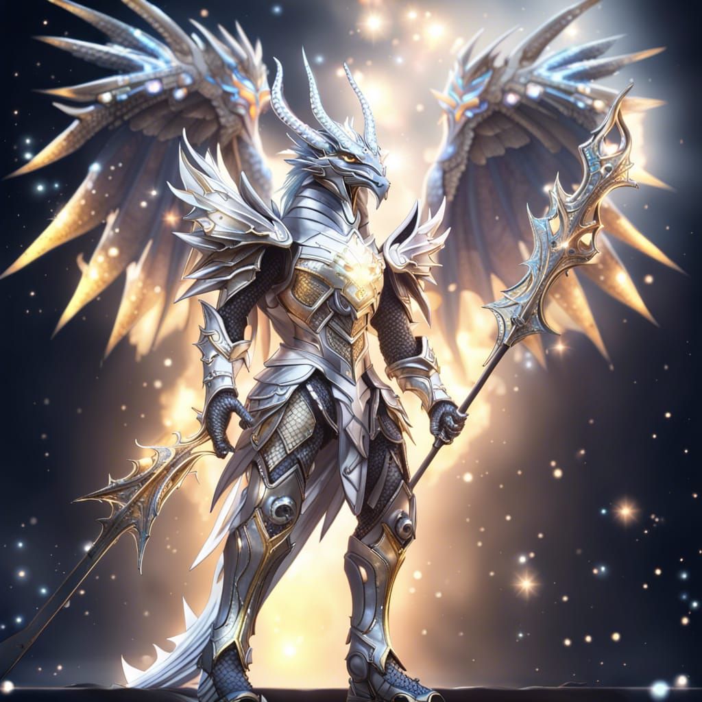 Behold the epitome of awe, the Bahamut Celestial Dragon Knight. Radiant ...