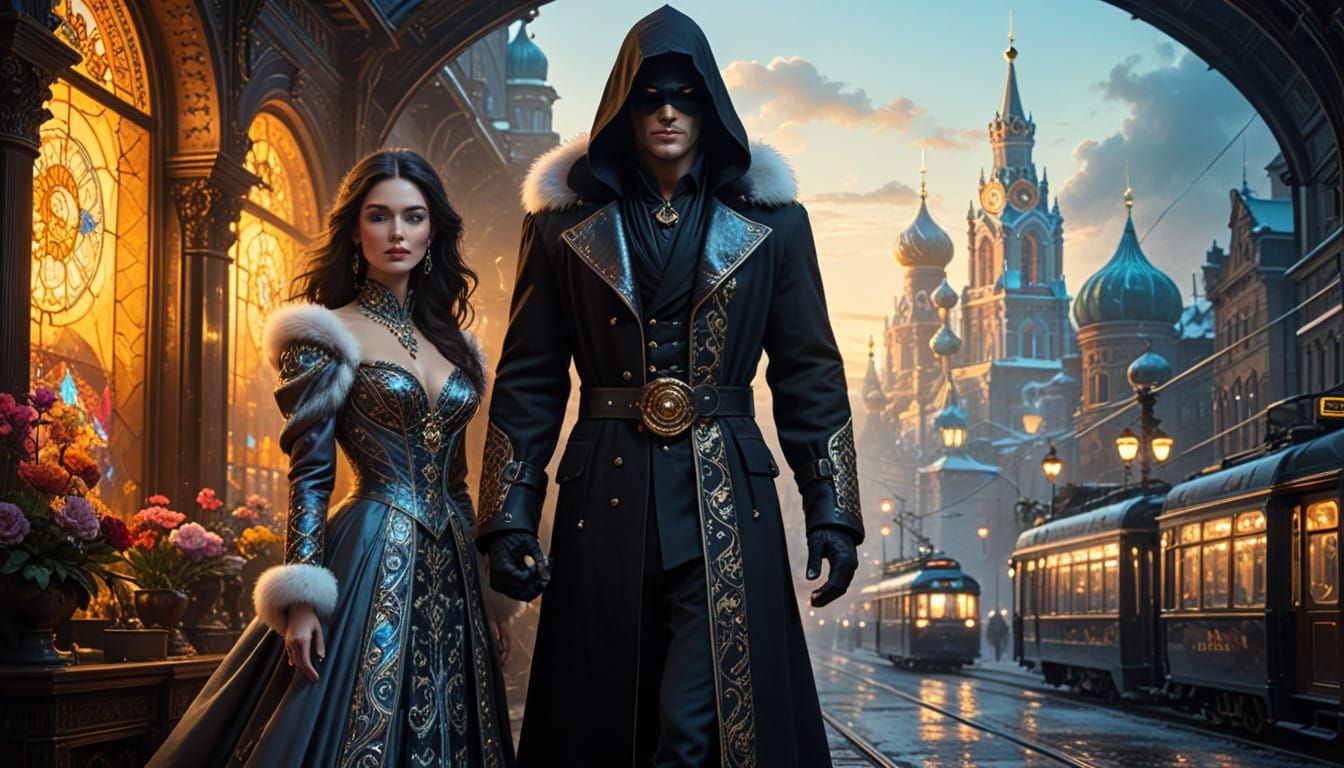 Technomagic age - Ethereal Victorian Steampunk Ball in Retr...