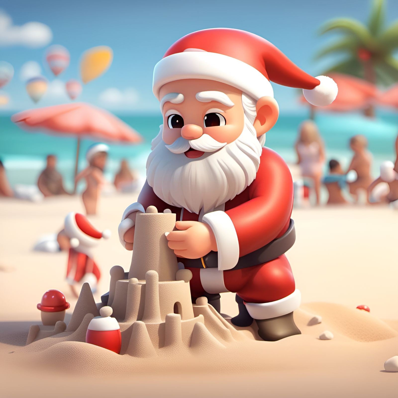 Sandy Claus - AI Generated Artwork - NightCafe Creator