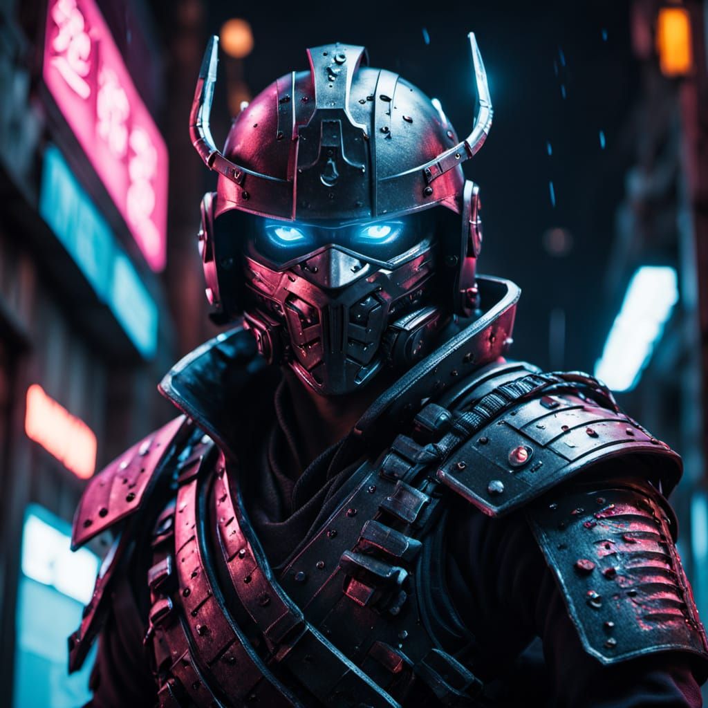 Cybernetic samurai warrior - Cybernetic Samurai Warrior in N...