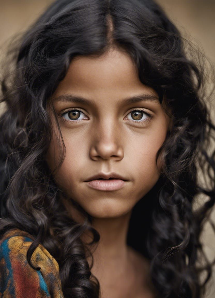 Young gypsy girl from Co. Meath - AI Generated Artwork - NightCafe Creator