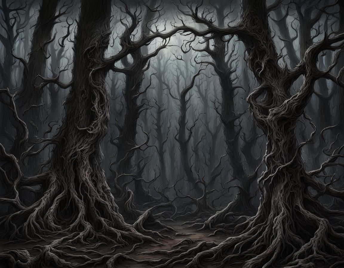 Withering Forest 4 - AI Generated Artwork - NightCafe Creator