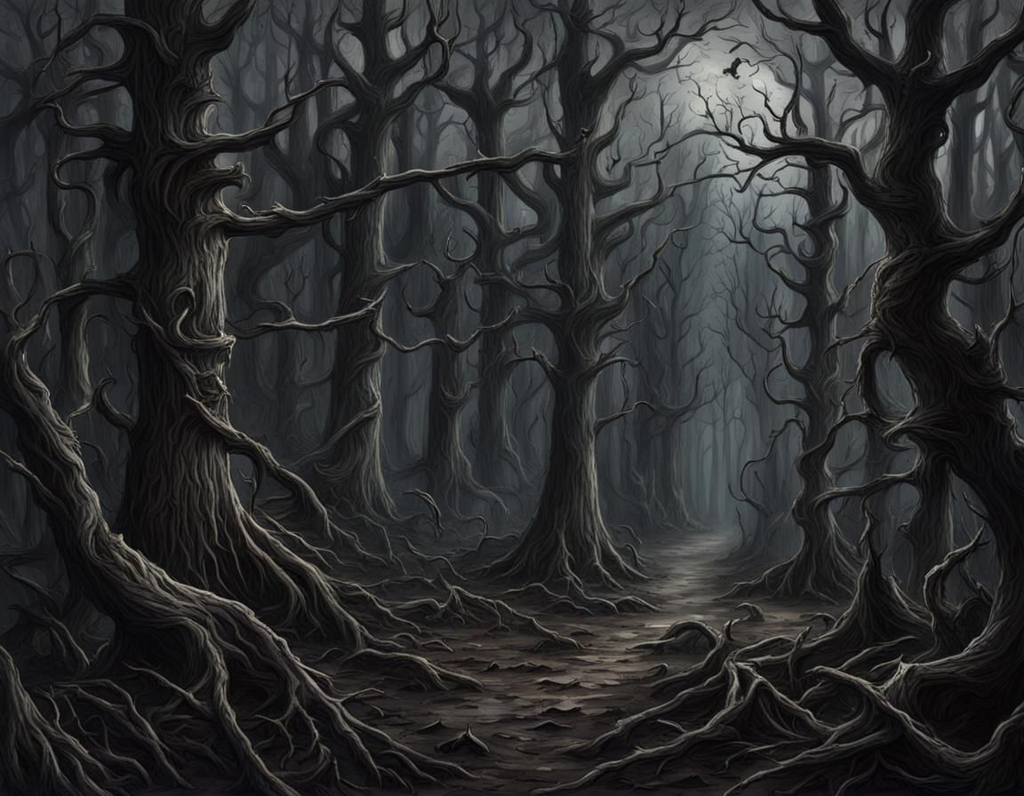 Withering Forest 3 - AI Generated Artwork - NightCafe Creator
