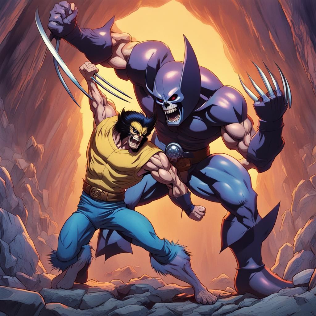 Skeletor/Wolverine Hybrid VS Classic Wolverine - AI Generated Artwork ...