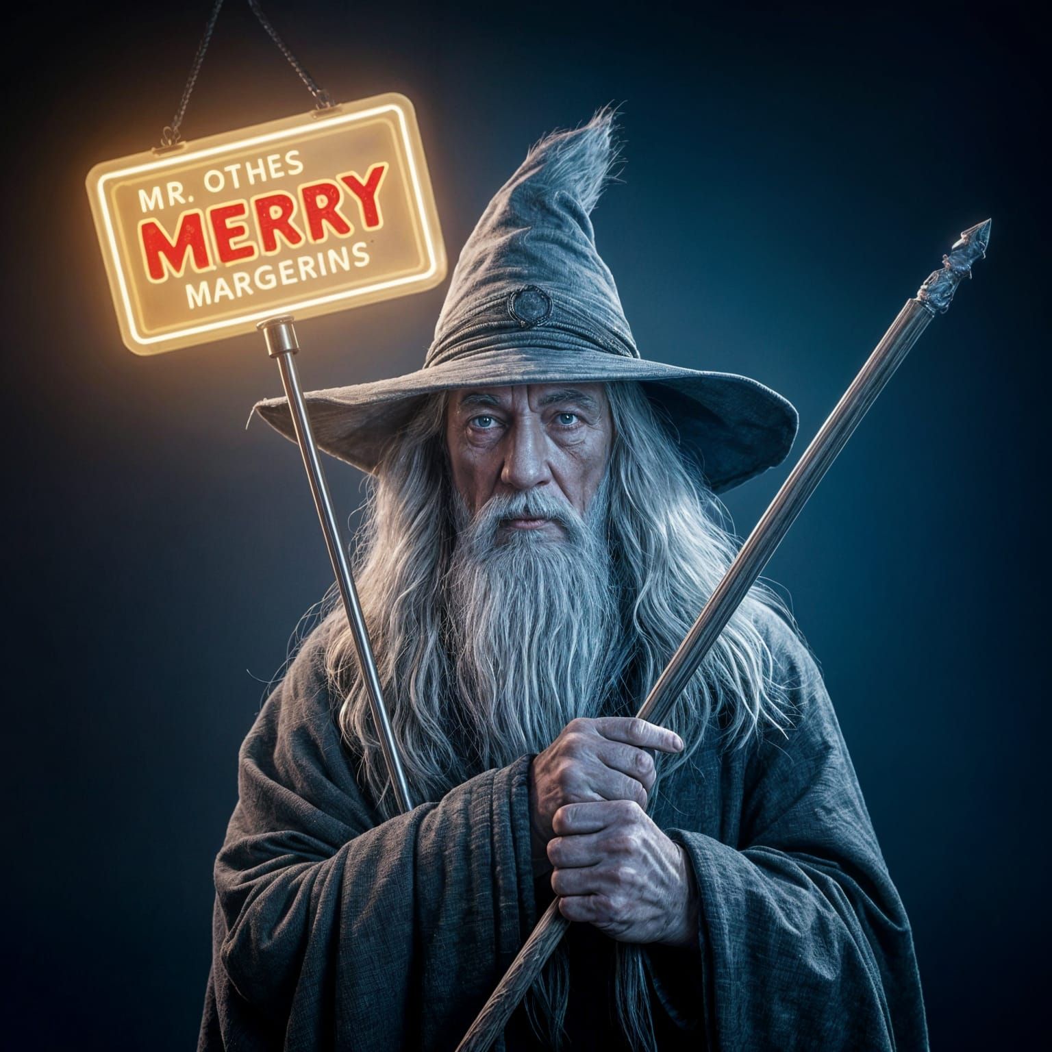 Gandalf Shines Bright in Retro-Style Margarine Ad - AI Art