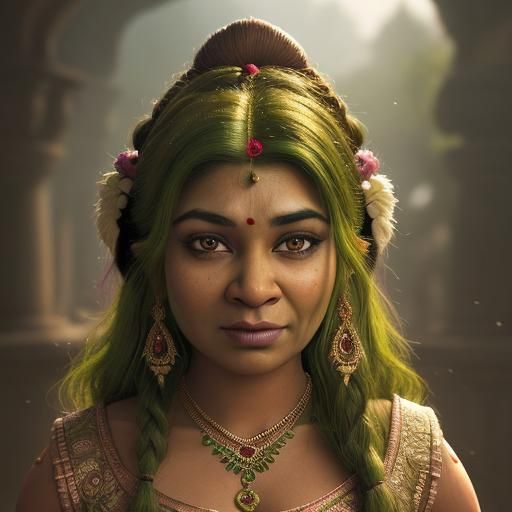 Indian looking Princess Fiona from Shrek - AI Generated Artwork ...