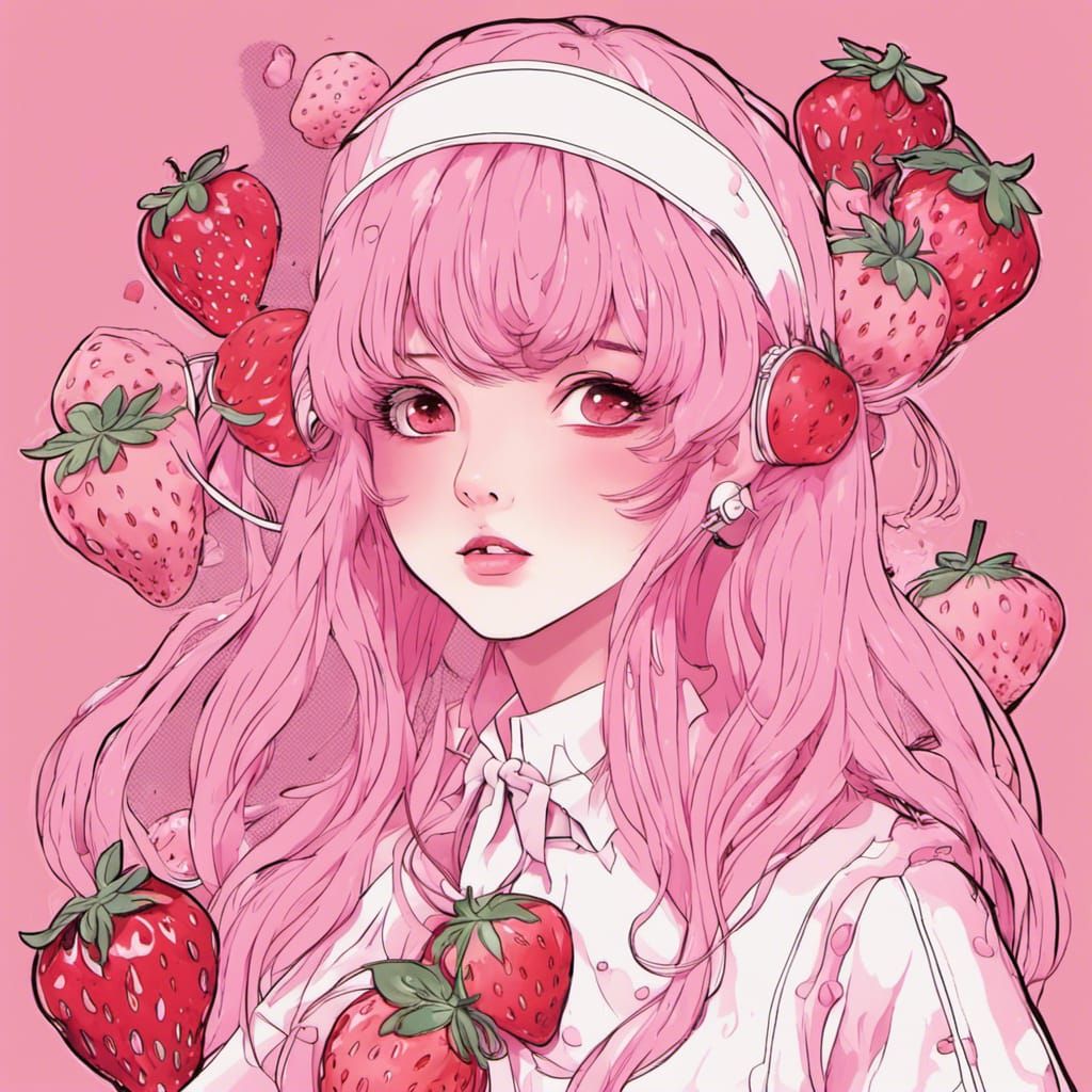 Suli, The Strawberry Girl - AI Generated Artwork - NightCafe Creator