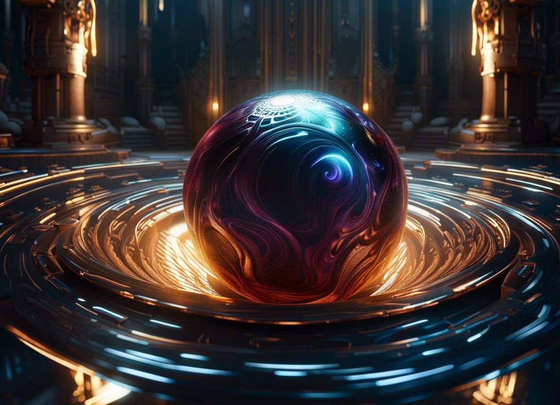 The Atlantean Master Sphere - AI Generated Artwork - NightCafe Creator