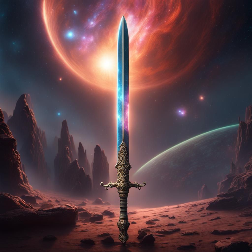 Cosmic sword - AI Generated Artwork - NightCafe Creator