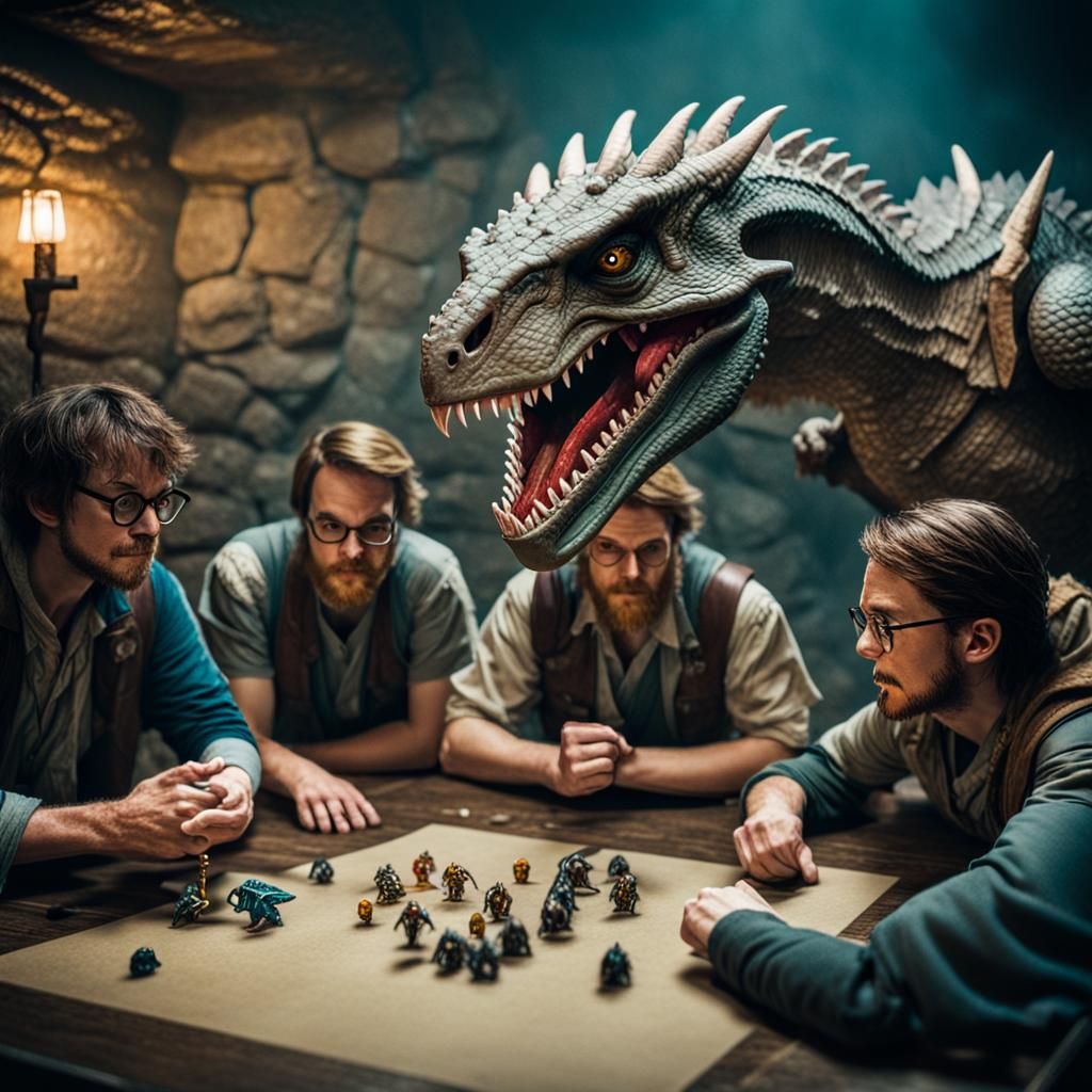 The DM is in charge of this game - AI Generated Artwork - NightCafe Creator