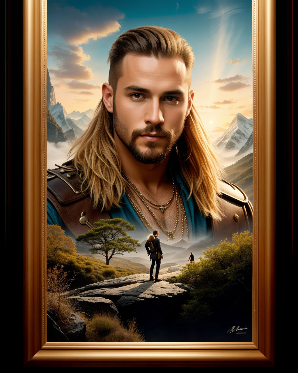 Handsome man portrait - AI Generated Artwork - NightCafe Creator