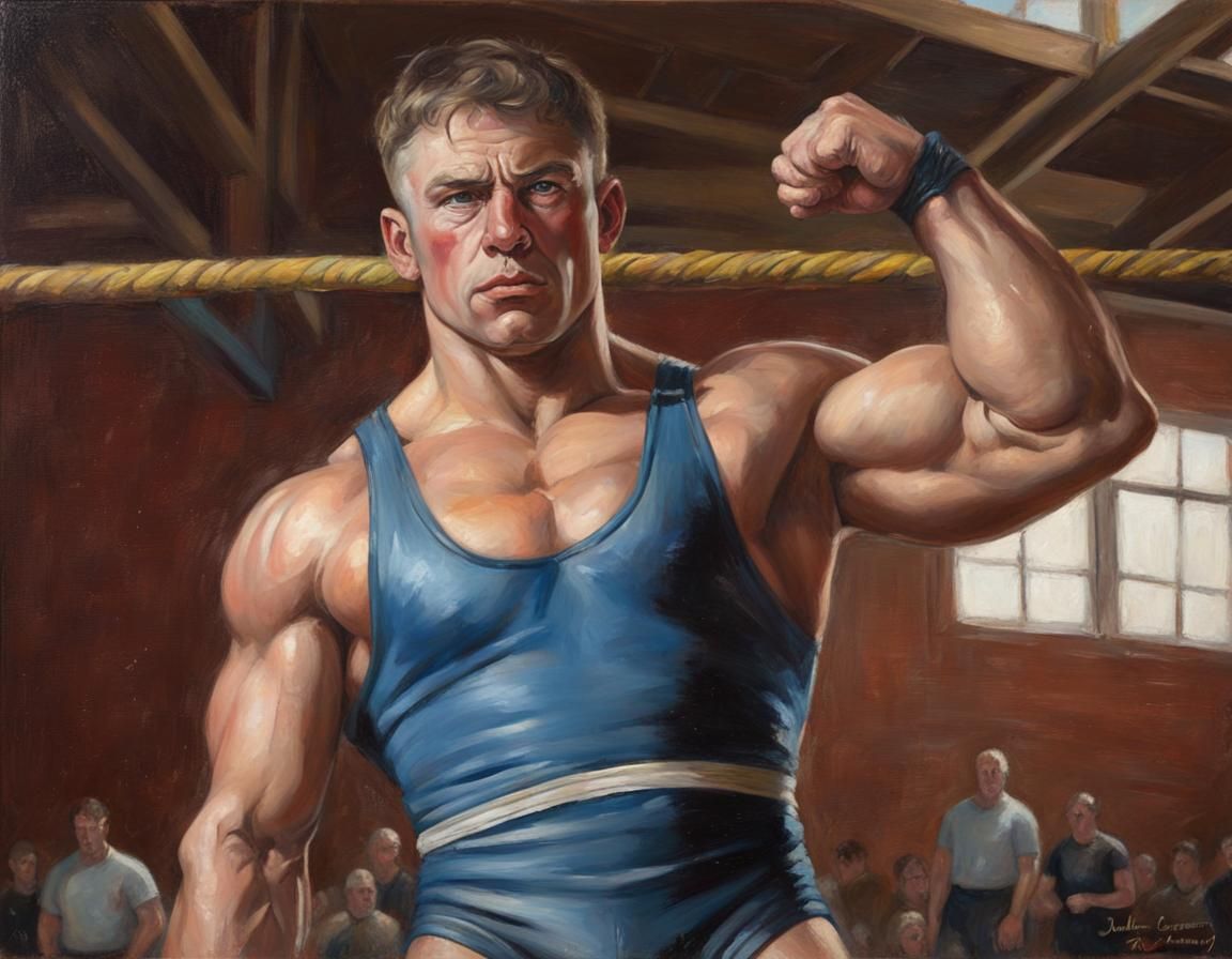 Wrestler - AI Generated Artwork - NightCafe Creator
