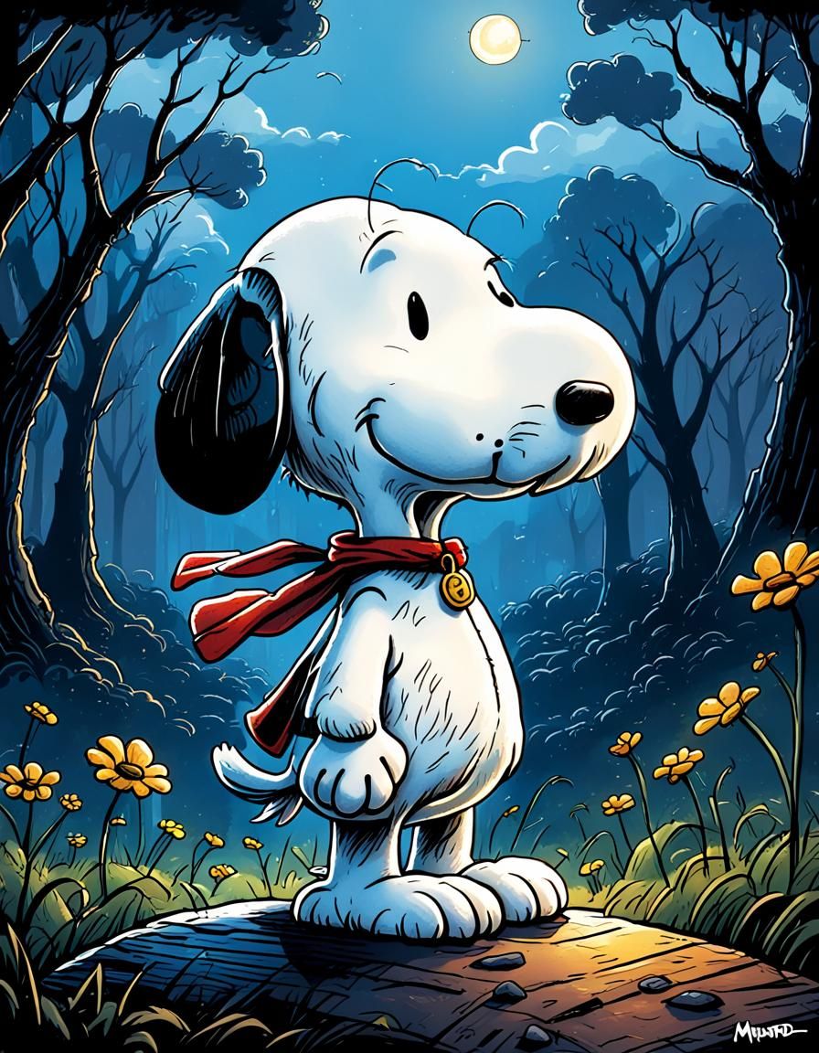 Snoopy fan art - AI Generated Artwork - NightCafe Creator