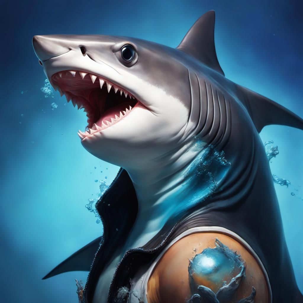 Sharkman - AI Generated Artwork - NightCafe Creator