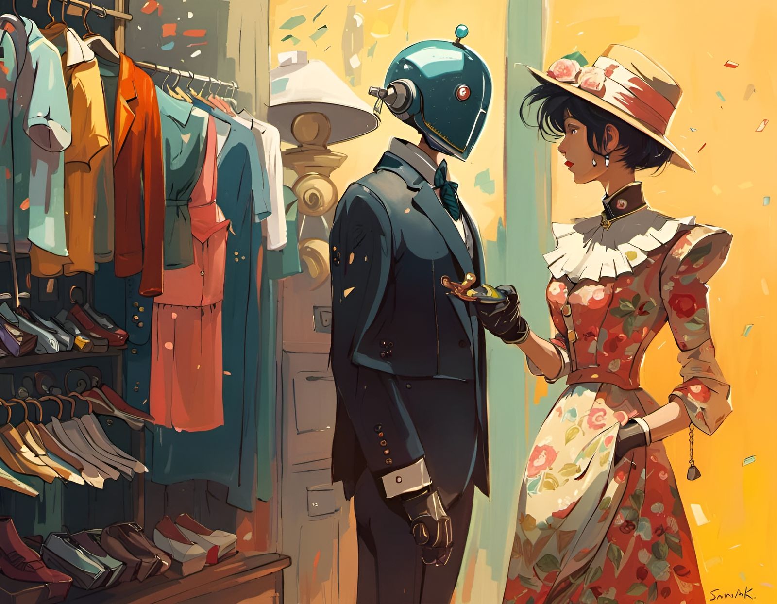 Intelligent Wardrobe Organizer robot - AI Generated Artwork - NightCafe ...