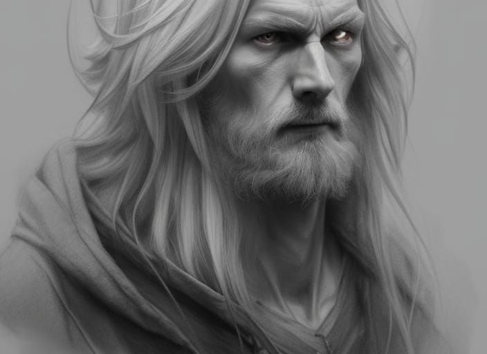 Pencil Sketch of Merlin - AI Generated Artwork - NightCafe Creator