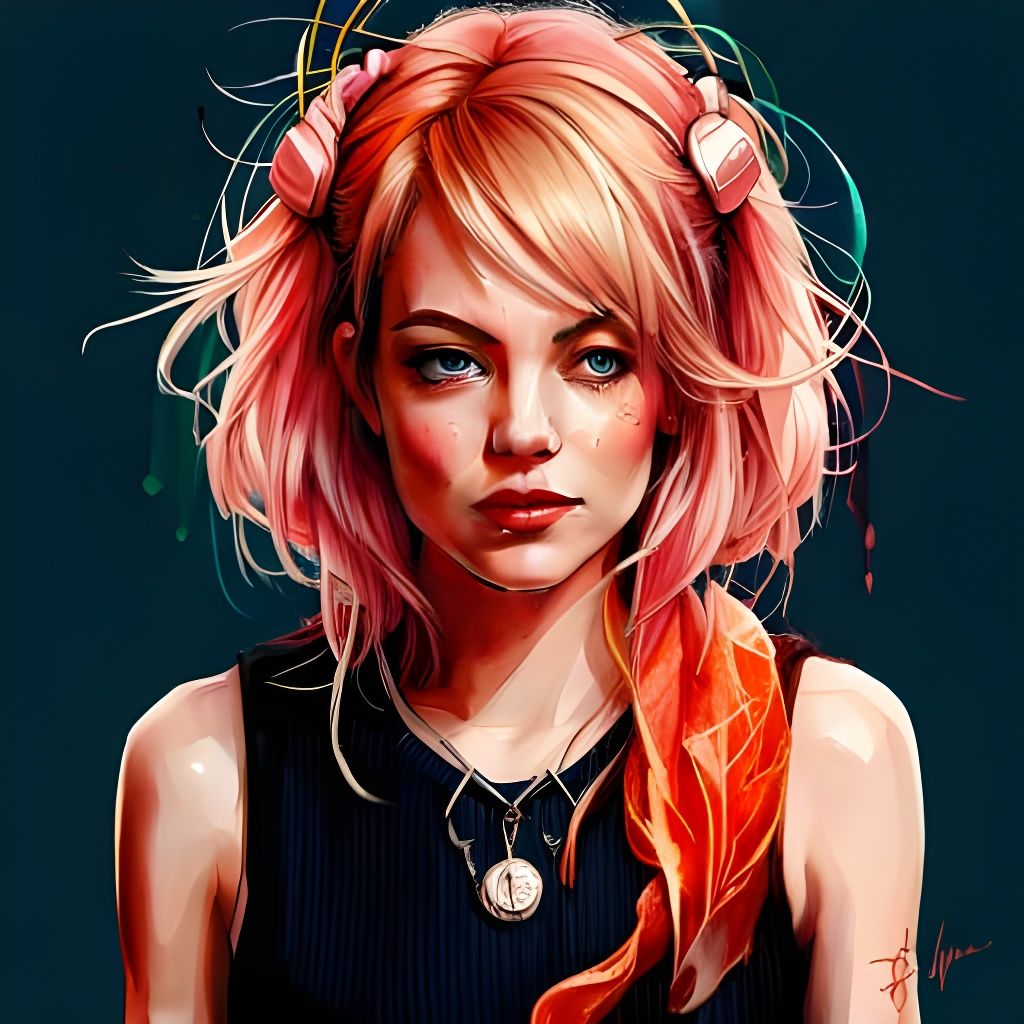 Emma MJ Stone - AI Generated Artwork - NightCafe Creator