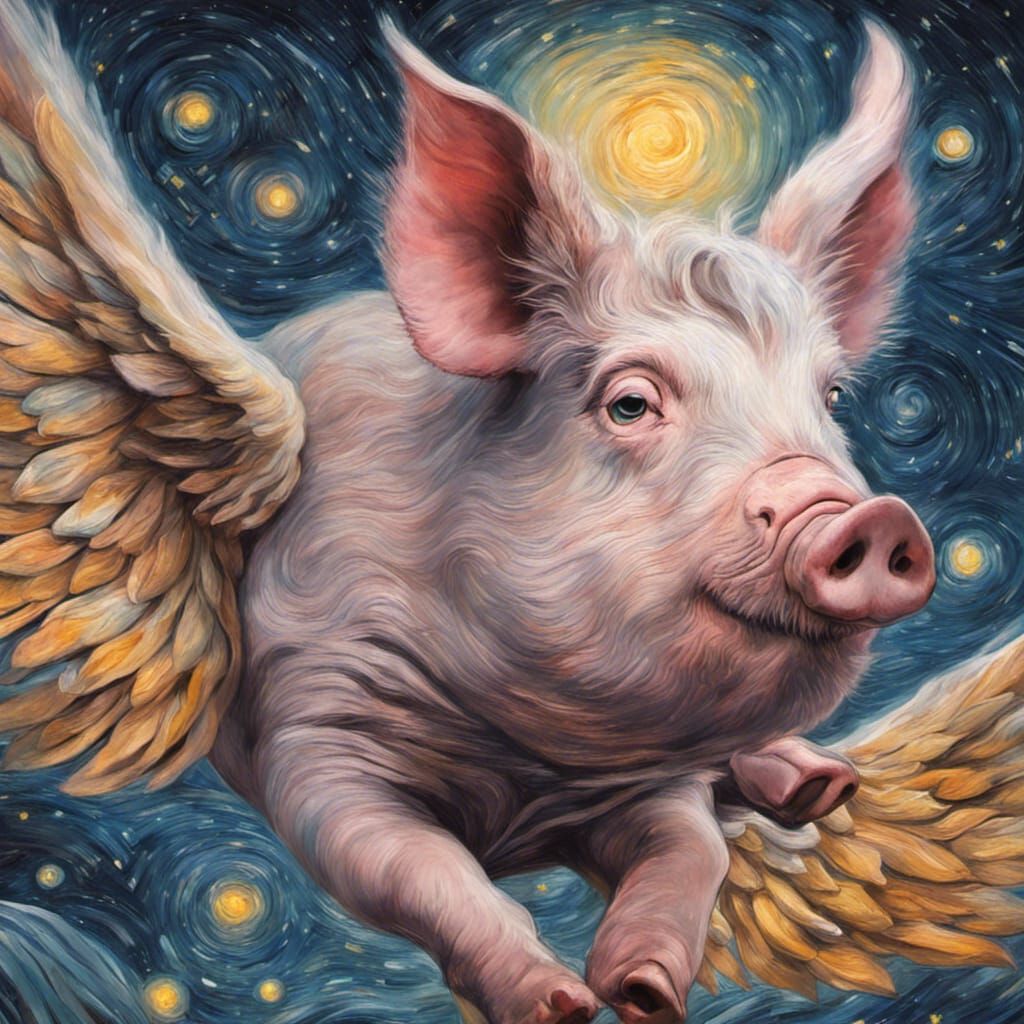 Vincent Van Pig - AI Generated Artwork - NightCafe Creator
