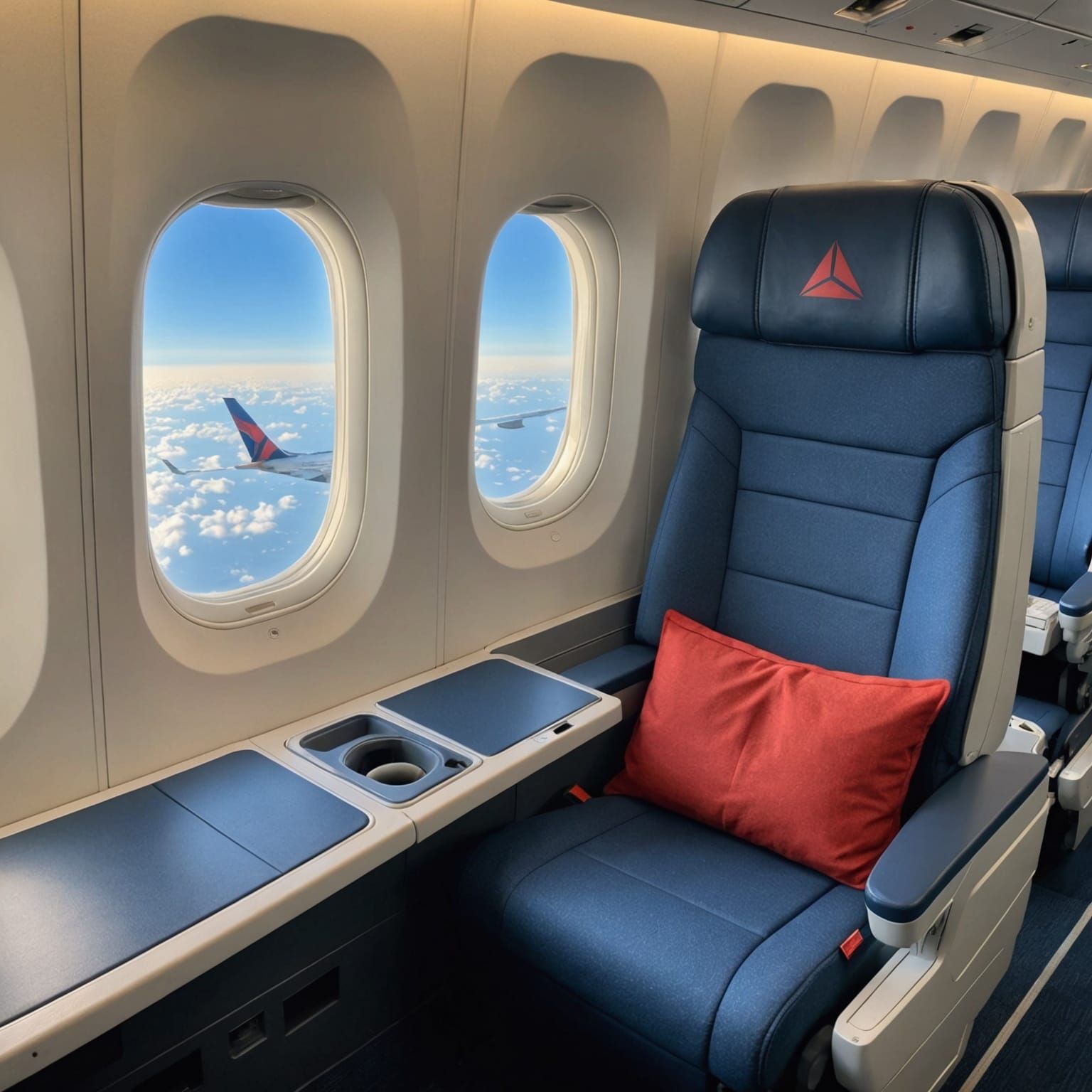 Window seat on delta - Airplane Window Seat on Delta in Mini...