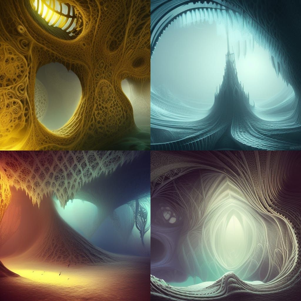 mindscape, wallpaper look, abstract, organic, fractal, underwater ...