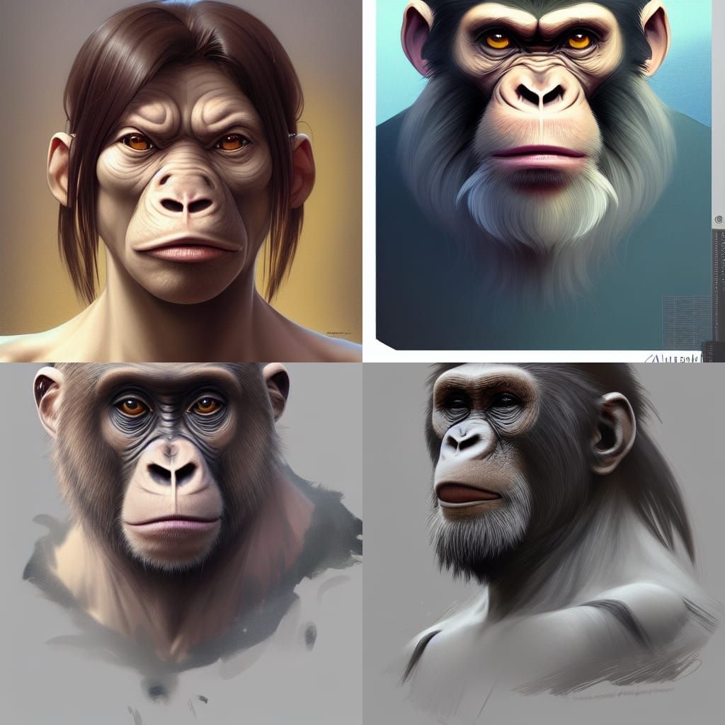 🐵 🙈 🙉 🙊 - AI Generated Artwork - NightCafe Creator