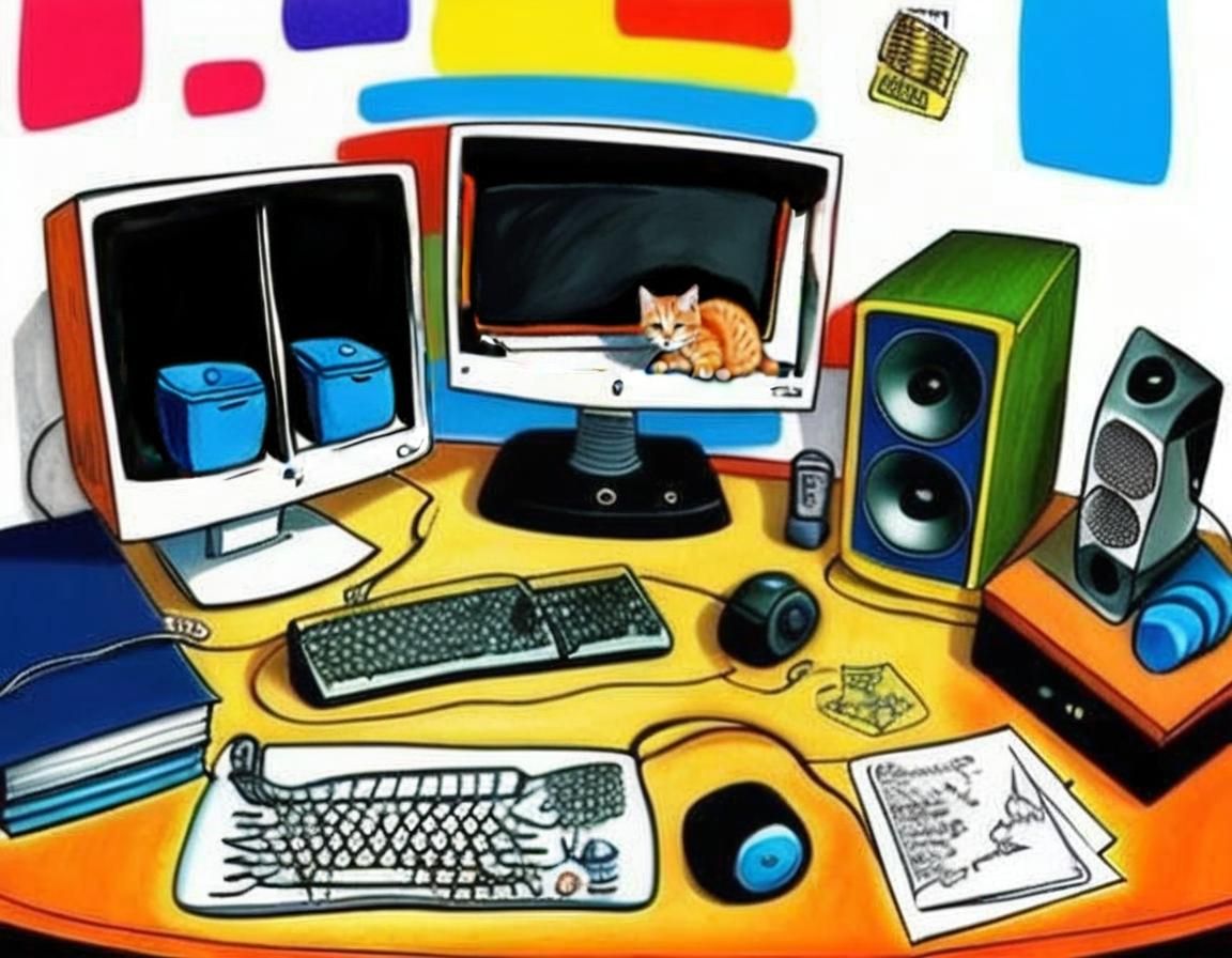 Realistic Gaming Computer IV - AI Generated Artwork - NightCafe Creator