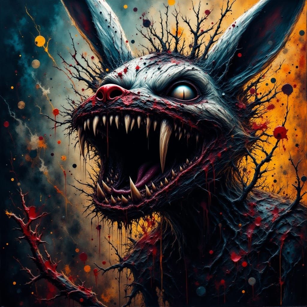Screamo BrokenBunnie - Screaming Character with Sharp Teeth ...