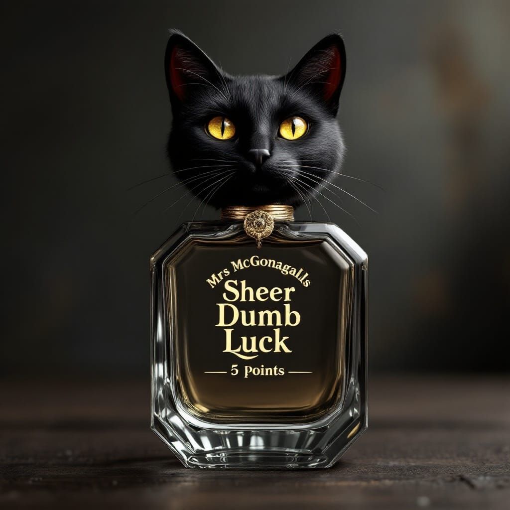 Mrs McGonagalls essence of "Sheer Dumb Luck" Spray generously!