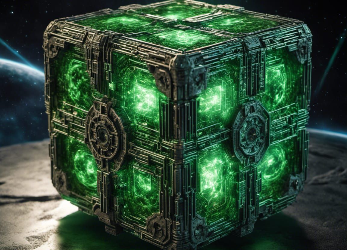 borg cube 2 - AI Generated Artwork - NightCafe Creator