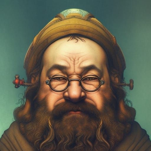Old Dwarf Scribe - AI Generated Artwork - NightCafe Creator