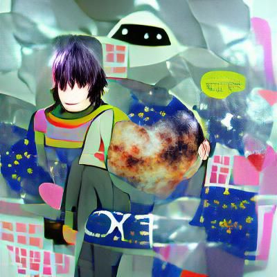 Space Ex-Boyfriend from OMORI - AI Generated Artwork - NightCafe Creator
