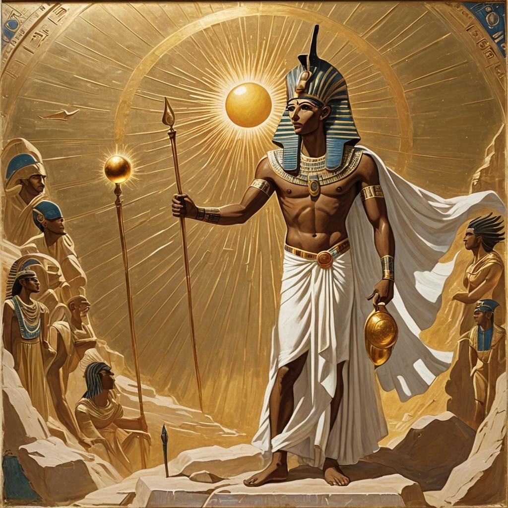 Egyptian Sun God Ra - AI Generated Artwork - NightCafe Creator