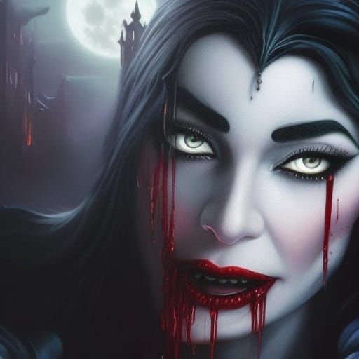 Disney snowwhite gothic demon. - AI Generated Artwork - NightCafe Creator