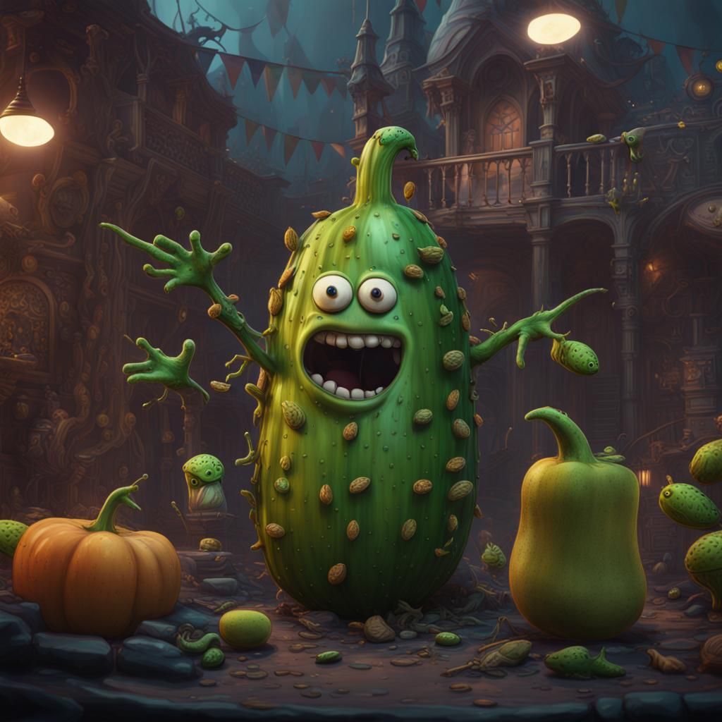 Zombie Pickle 2 - AI Generated Artwork - NightCafe Creator