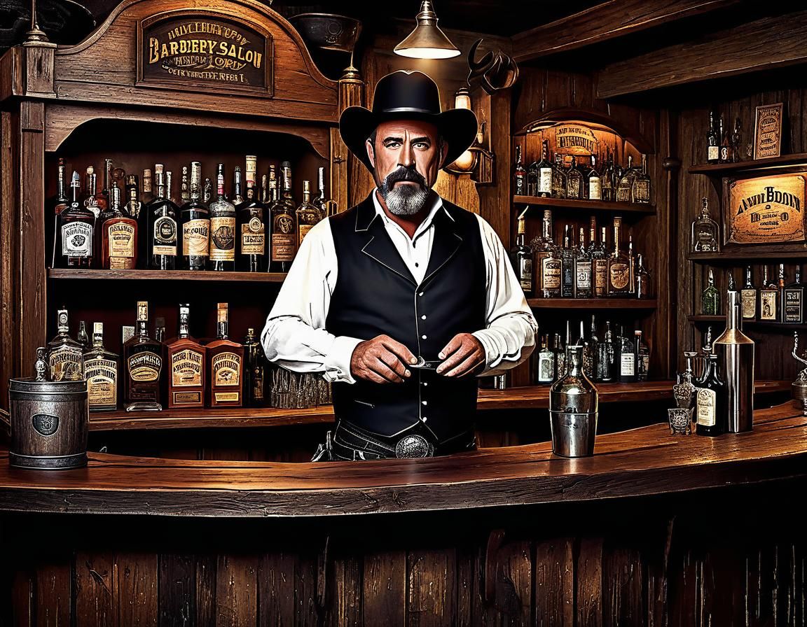 Wild West Bartender - AI Generated Artwork - NightCafe Creator