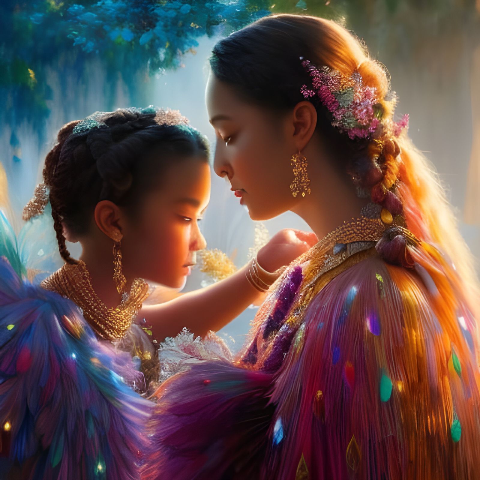 2 Sisters - AI Generated Artwork - NightCafe Creator