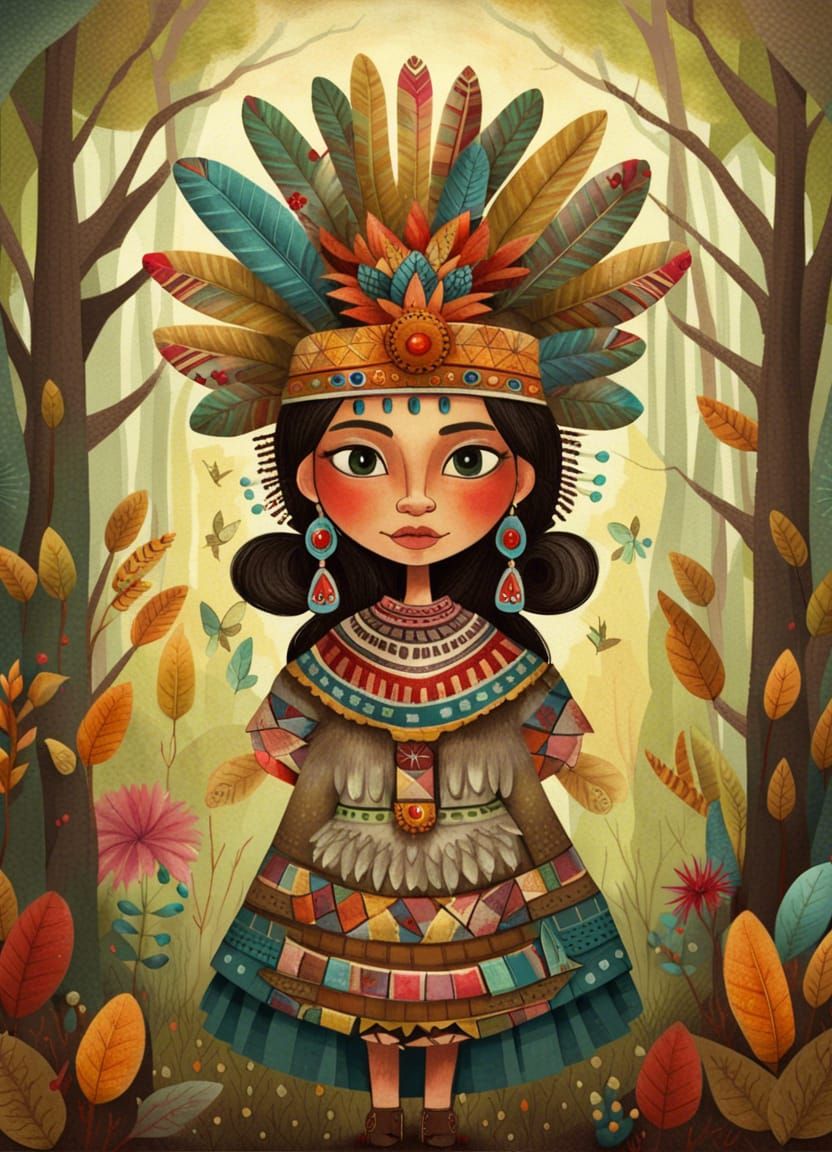 Aztec Princess #28 - AI Generated Artwork - NightCafe Creator
