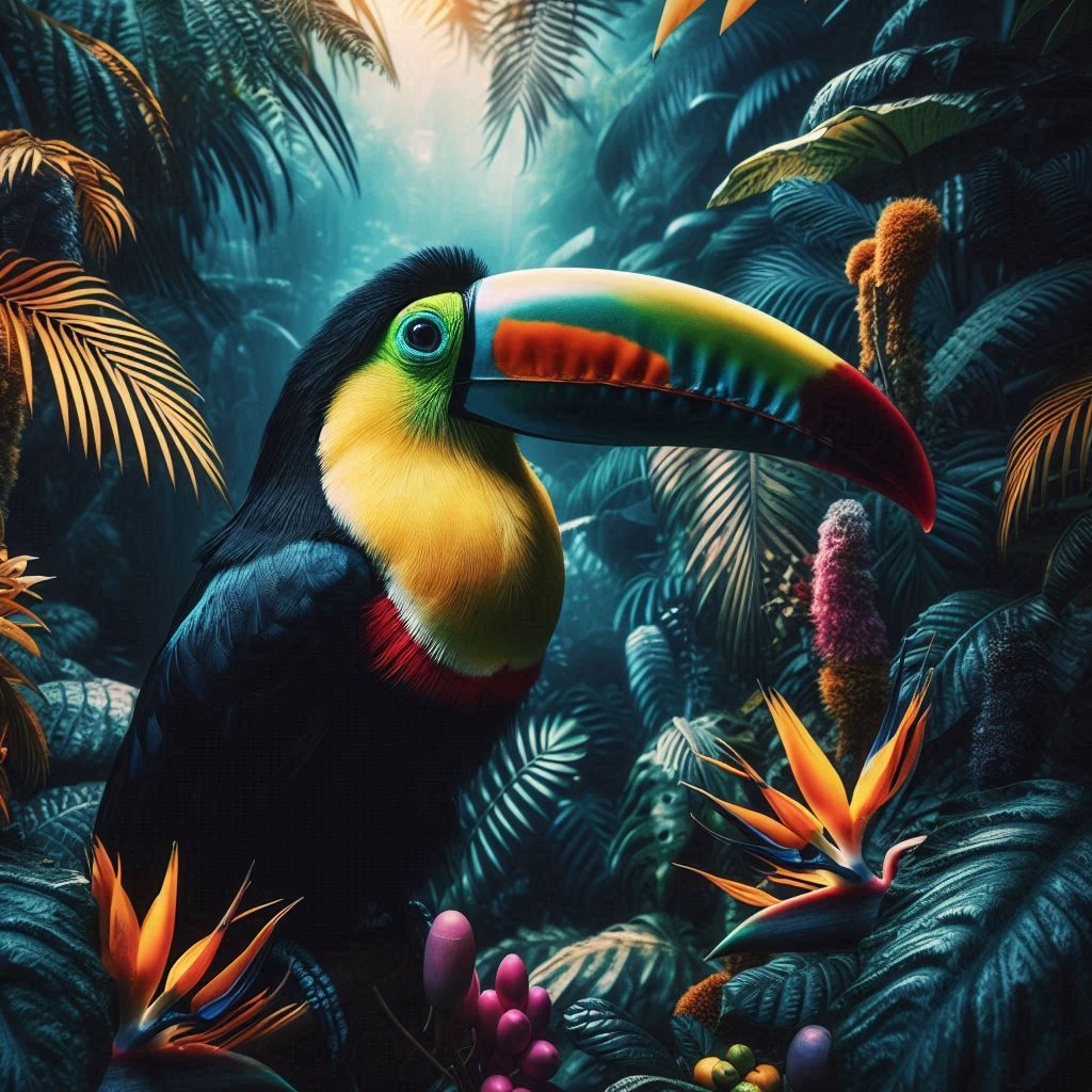 Exotic Birds 2.0 - series - AI Generated Artwork - NightCafe Creator
