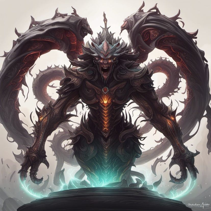 A dread spaceship looms in the void. A sinister obsidian vessel adorned ...