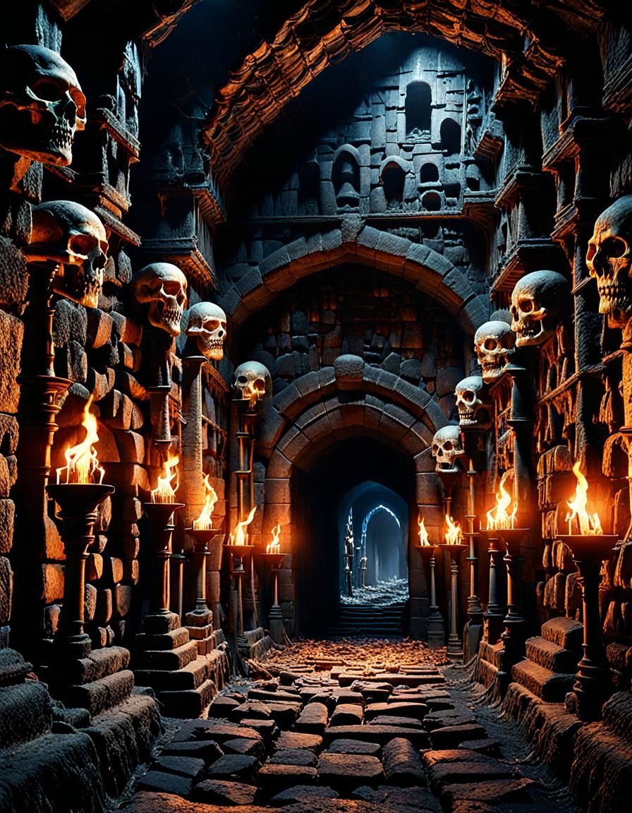 Catacomb - AI Generated Artwork - NightCafe Creator