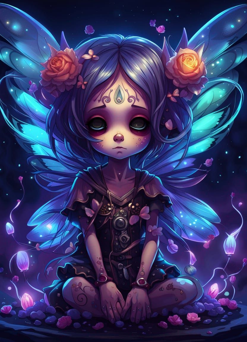 sad Fairy - AI Generated Artwork - NightCafe Creator