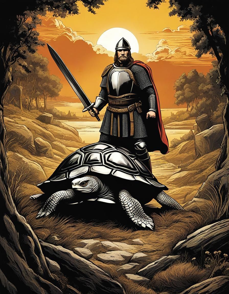 William the Conqueror and His Trusty Turtle - AI Generated Artwork ...