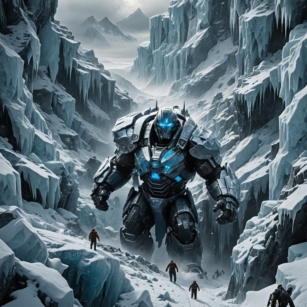 Ice power man - AI Generated Artwork - NightCafe Creator