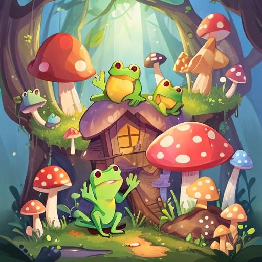 frog homes! - AI Generated Artwork - NightCafe Creator