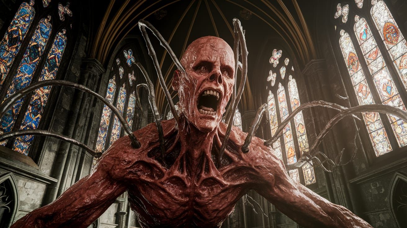 Anguish - Grotesque Biomechanical Horror in a Decaying Cath...