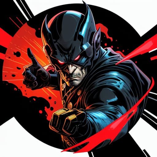 Frantic Finger Hovers Over Ominous Button in Vibra... - AI Art